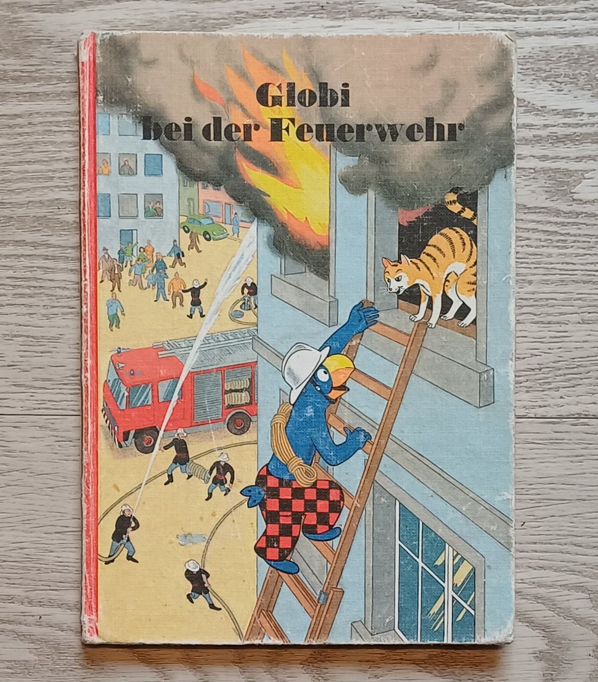 1.Auflage GLOBI BEI DER FEUERWEHR 1985 (nicht ausgemalt) (Gebraucht) in ...