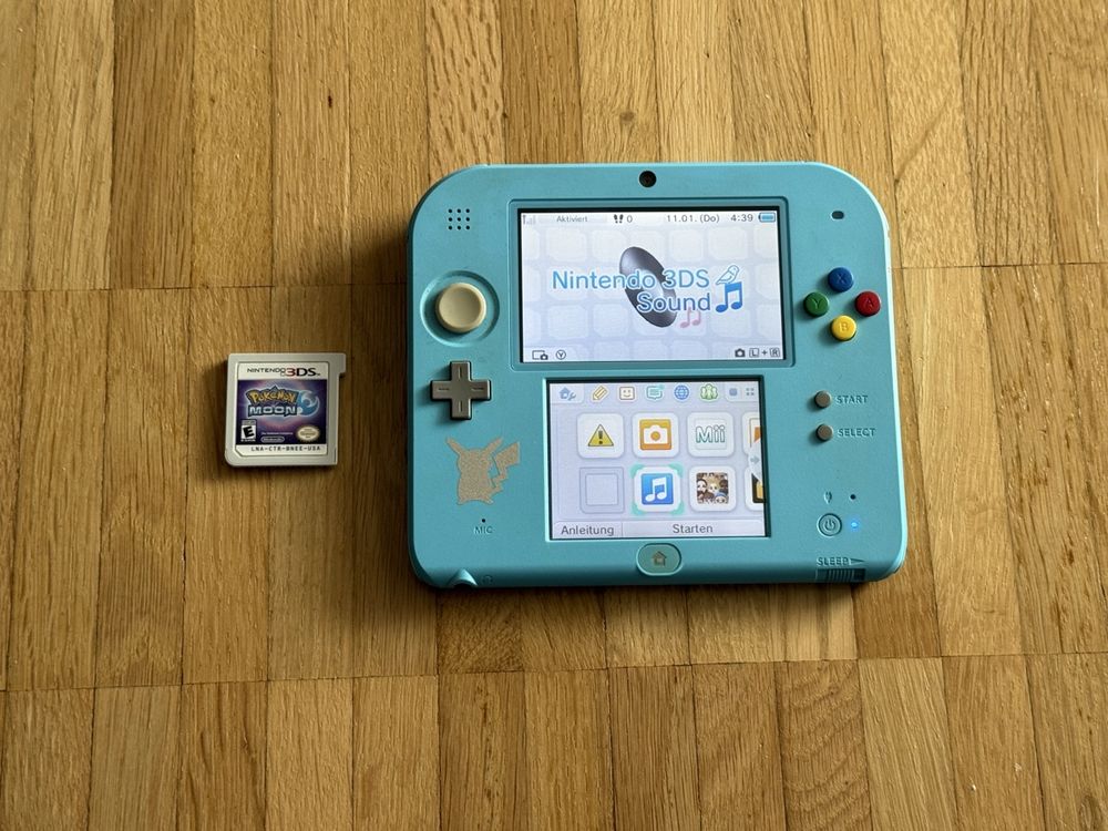 Nintendo 2DS Pokemon Limited Edition inkl. Pokémon Mond (Gebraucht) in ...