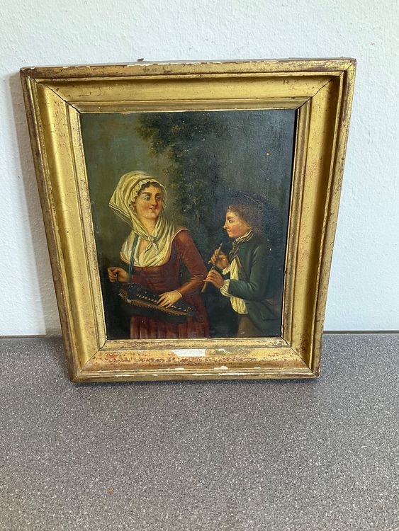 Antique tableau peinture sur panneaux 18emes siecles (D'occasion) à ...