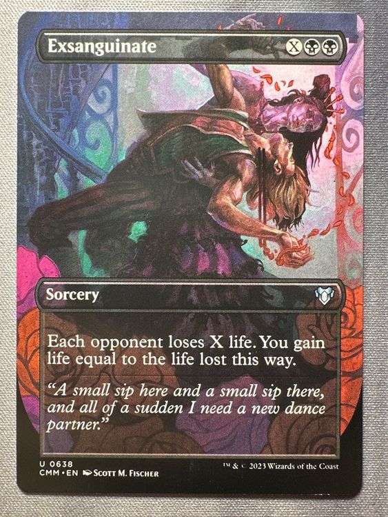 Exsanguinate Variant 0638 Commander Masters (Neu (gemäss Beschreibung ...