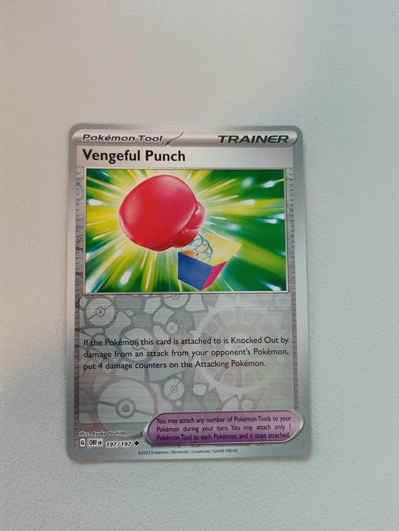 Vengeful Punch - Pokemon Obsidian Flames Reverse Holo (Gebraucht) in ...