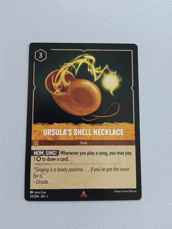 Lorcana - Ursulas Shell Necklace - Rare Karte - Disney (Neu (gemäss ...