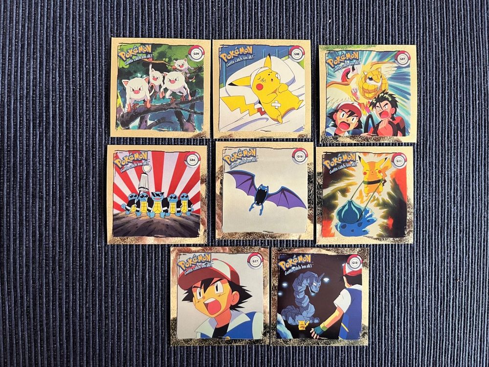 Pokemon Sticker Series 1 inkl Gold Pikachu (Neu (gemäss Beschreibung ...