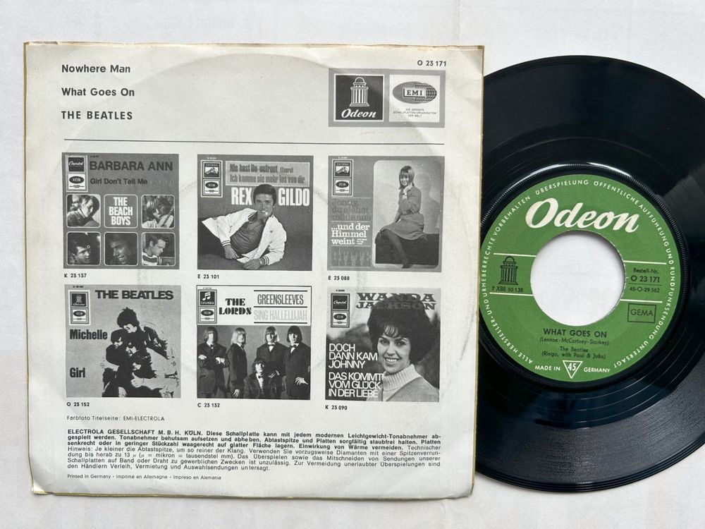 Beatles-Single NOWHERE MAN, 1965 | Kaufen auf Ricardo