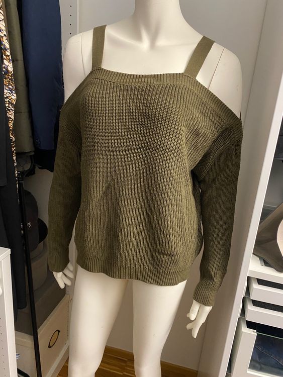 Olivgruner Pulli Damen
