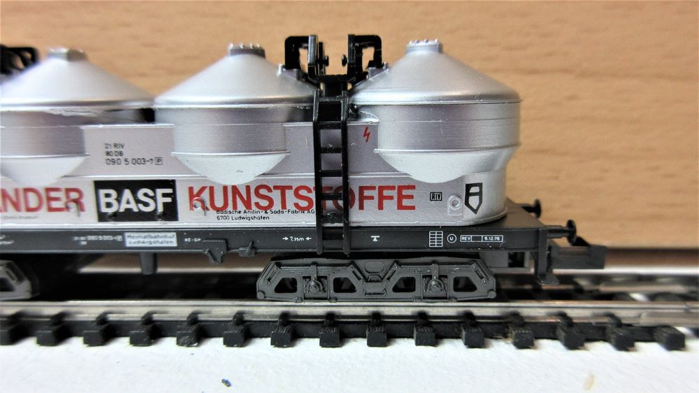 MINITRIX 13586 Silowagen " BASF Tonbänder " neu mit OVP (Neu (gemäss ...