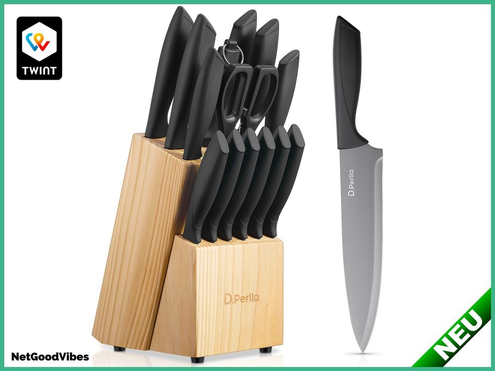 Professionelles 15-teiliges Messerset für die Küche (Neu und ...
