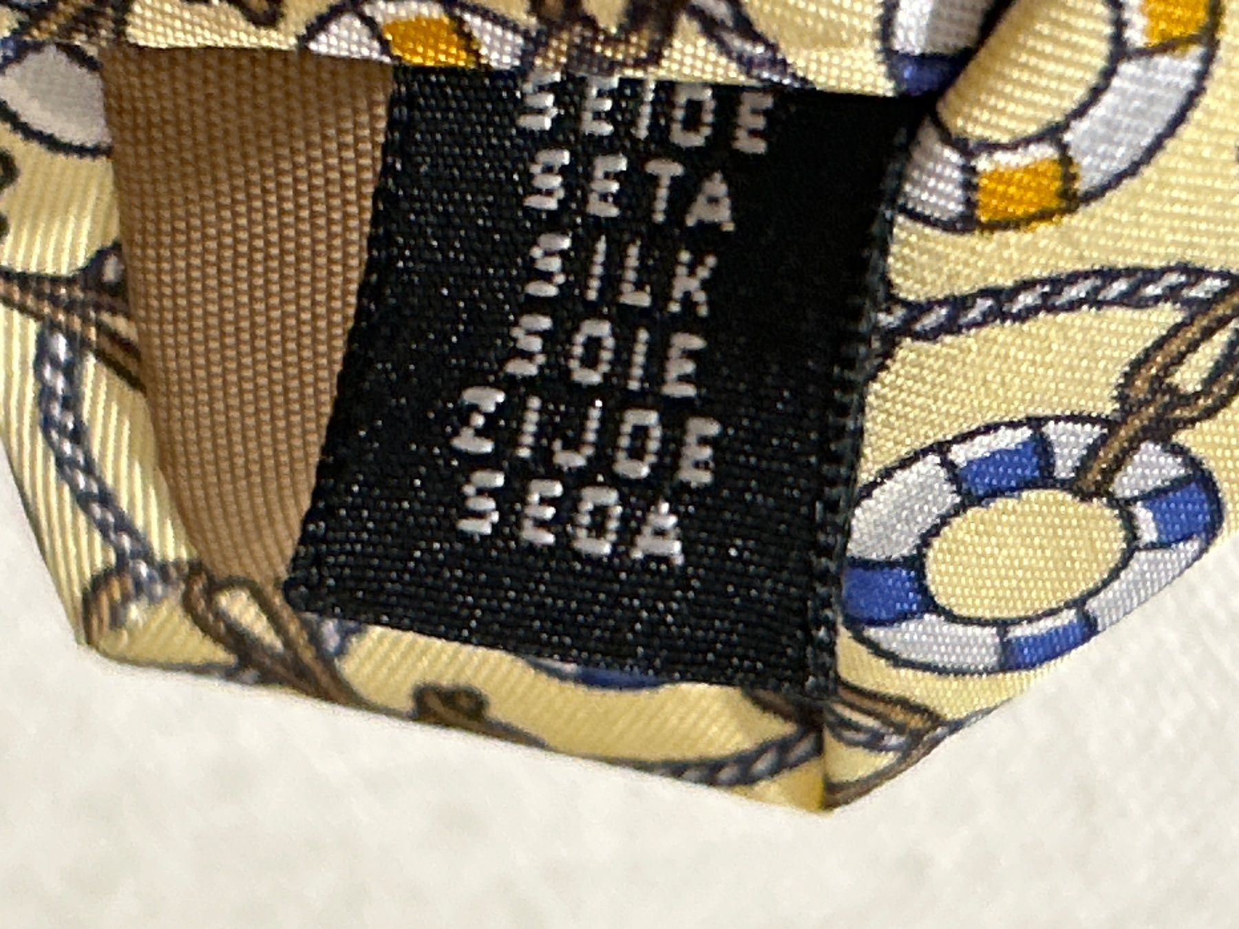 Krawatte Nautik Motiv on Le monde des accessoires100% Seide (Neu und ...