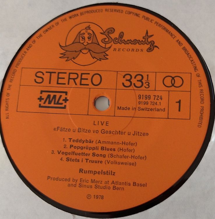 Rumpelstilz – Fätze U Bitze Vo Geschter U Jitze (Doppel-LP) (Gebraucht ...