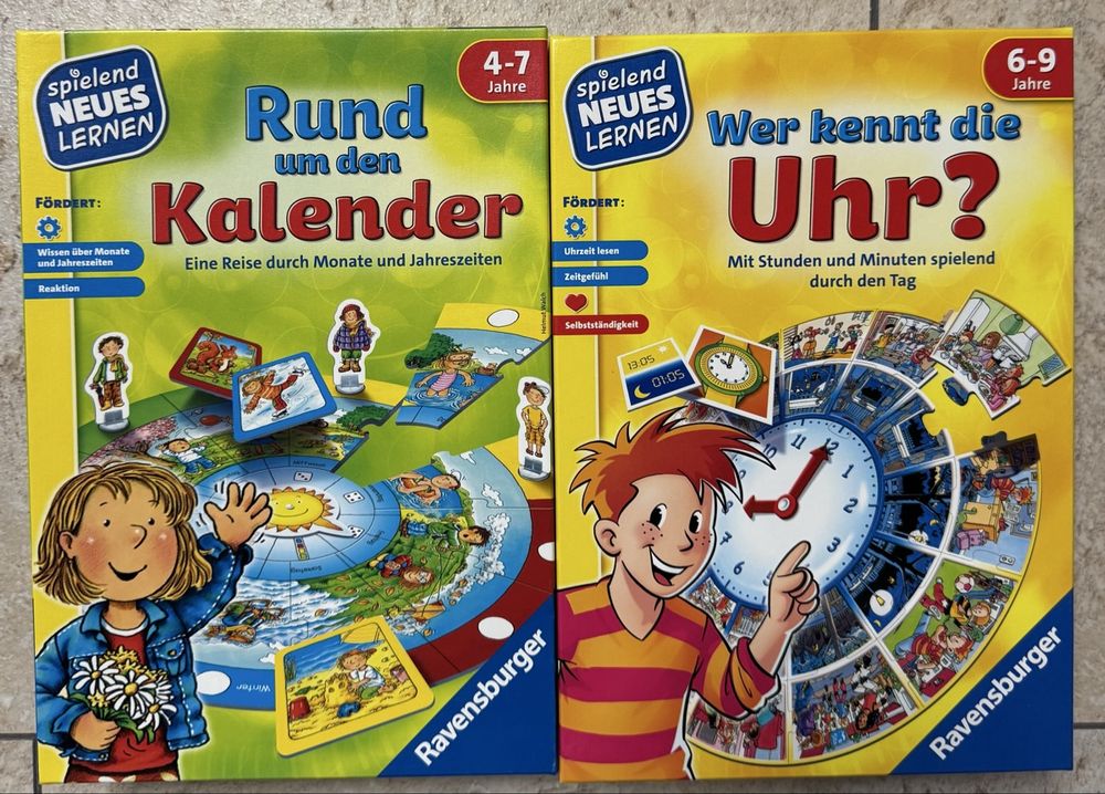 2 Lernspiele Ravensburger: Kalender & Uhr 4-9J. (Gebraucht) in ...