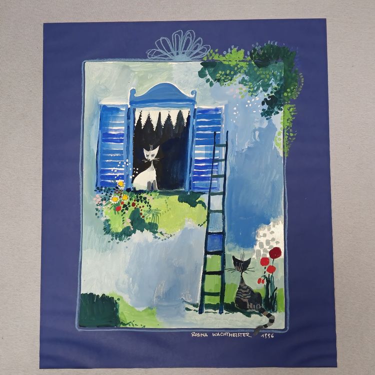 Wertanlage - handgemalt Rosina Wachtmeister signiert Acryl | Kaufen auf Ricardo