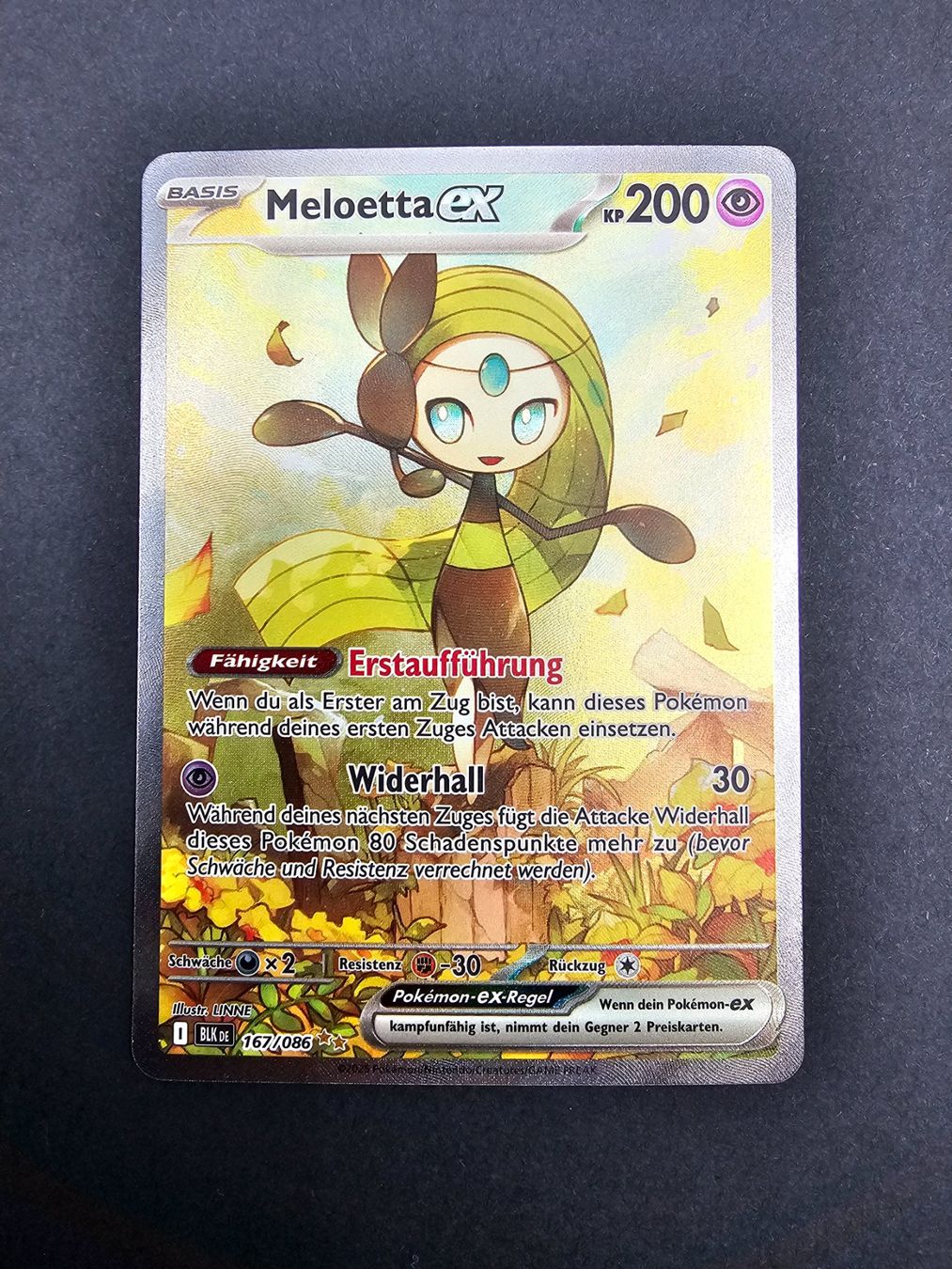 Pokemon Meloetta ex IR #167 / Schwarze Blitze / DE (Neu (gemäss ...