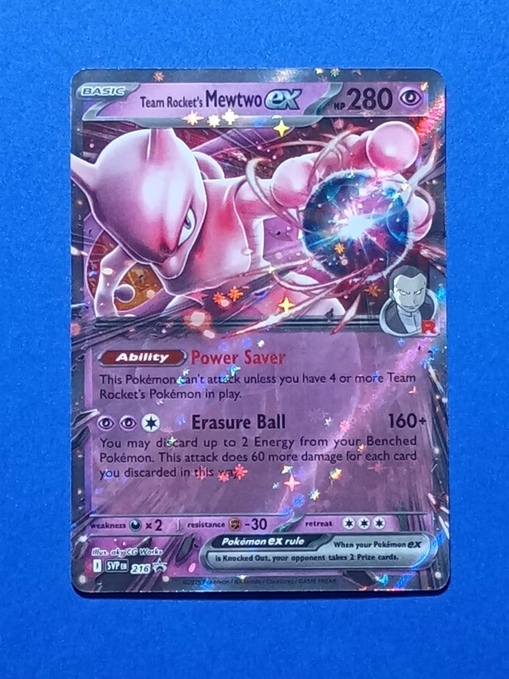 Pokemon Team Rocket Mewtwo ex 216 SV Black Star Promo 🇬🇧 (Neu (gemäss ...