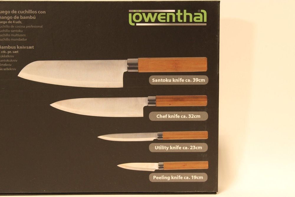 LÖWENTHAL Bambus Messer Set 4-teilig (Neu und originalverpackt) in ...