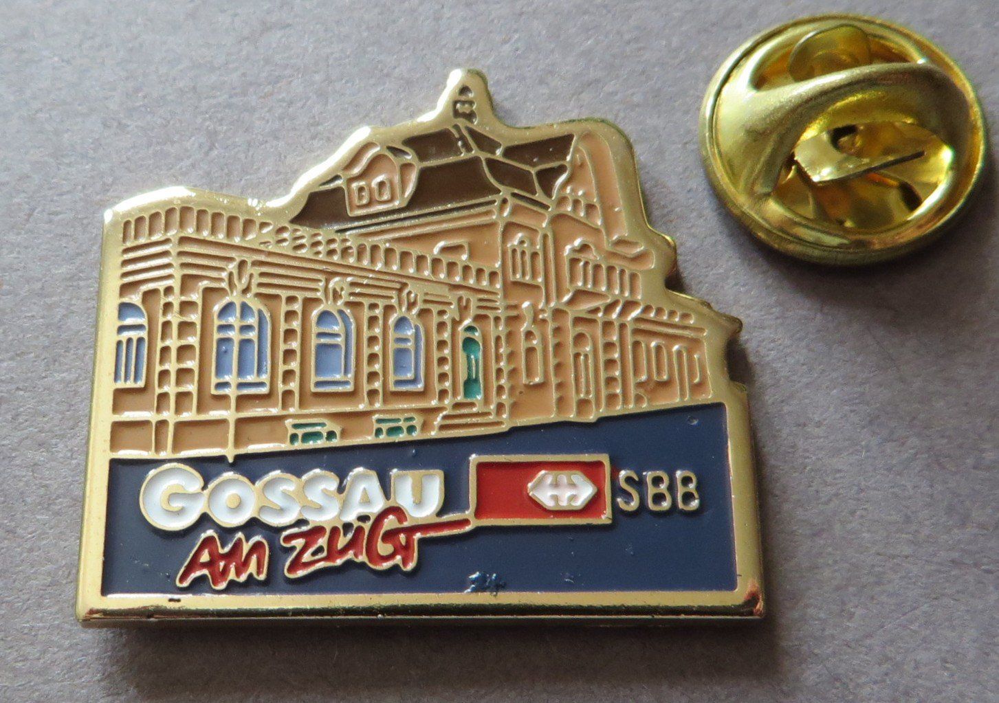 PIN SCHWEIZ BAHNHOF GOSSAU AM ZUG, SBB BAHN, Nr.0553 (Gebraucht) in ...