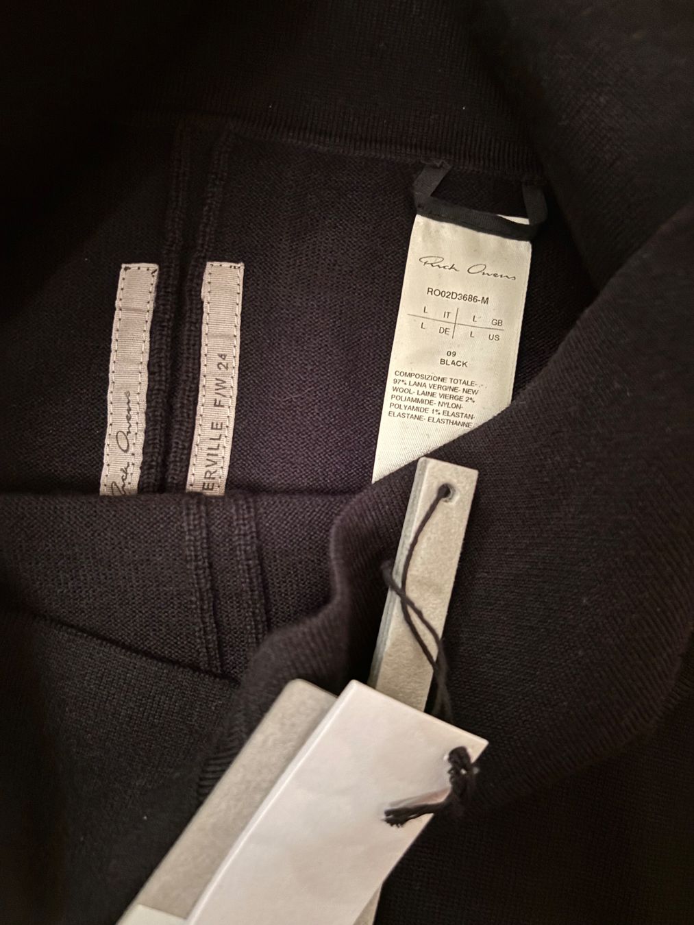 Rick Owens Rock Wolle, neu,cool, L= 38-40 ,Np: 870.- (Neu (gemäss ...