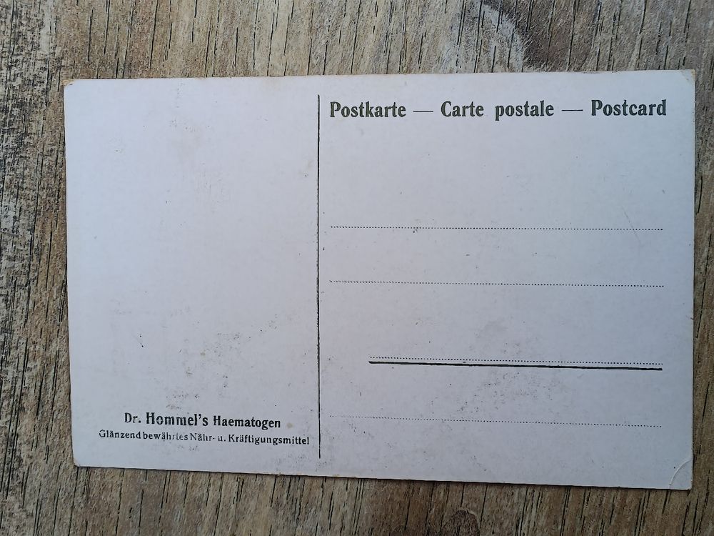 Litho Werbe PK / Dr. Hommel's Haemstogen ca. 1910 (Gebraucht) in Brugg ...