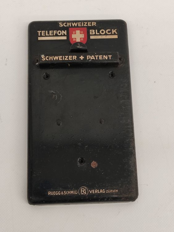 Schweizer Telefon Block Antik Metall Halter | Kaufen auf Ricardo