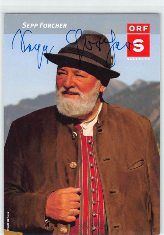 SEPP FORCHER SALZBURG AUTOGRAMMKARTE - echte Unterschrift, a | Kaufen ...