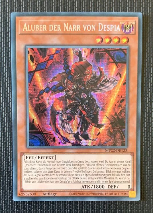 YuGiOh - Aluber der Narr von Despia, Secret Rare (Neu und originalverpackt) in Chur für CHF 4.8 ...