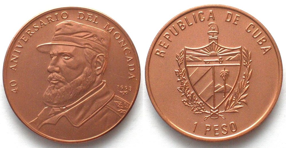 KUBA 1 Peso 1993 Kupfer 30g unz | Kaufen auf Ricardo