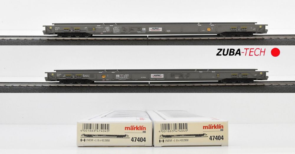 2x Märklin 47404 RoLa-Wagen Hupac H0 WS mit OVP | Kaufen auf Ricardo