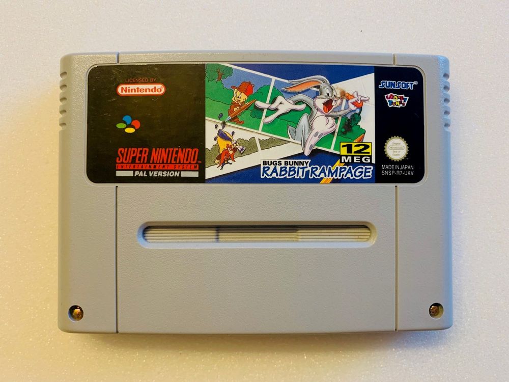 SUPER NINTENDO / SNES Spiel – BUGS BUNNY Rabbit Rampage (Gebraucht) in ...