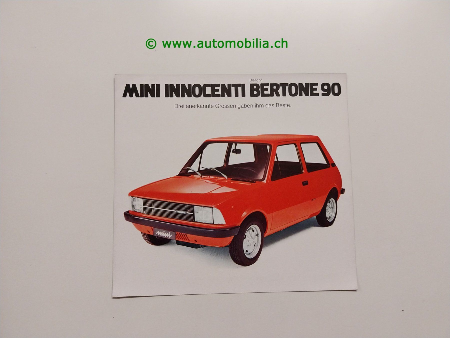 Innocenti Mini Bertone 90 Prospekt deutsch (Gebraucht) in Weingarten ...