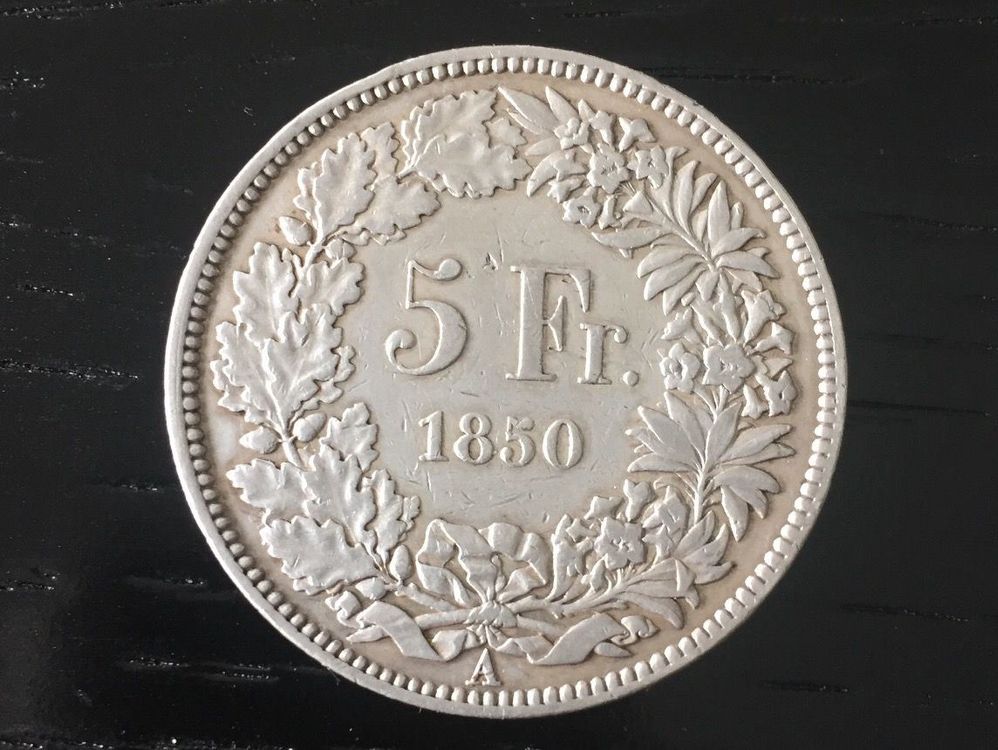 5 Franken 1850 Topstück (Gebraucht) in Tägerwilen für CHF 425 – mit Lieferung auf Ricardo kaufen