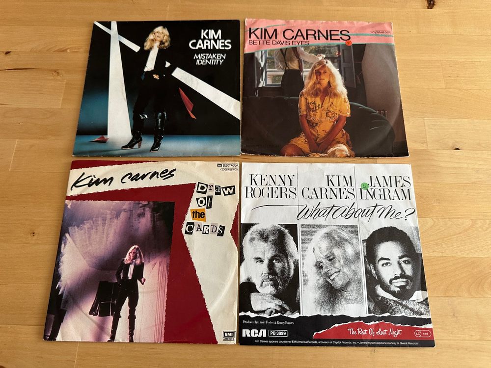 KIM CARNES Single Sammlung 7" 80's KENNY ROGERS JAMES INGRAM (Gebraucht ...