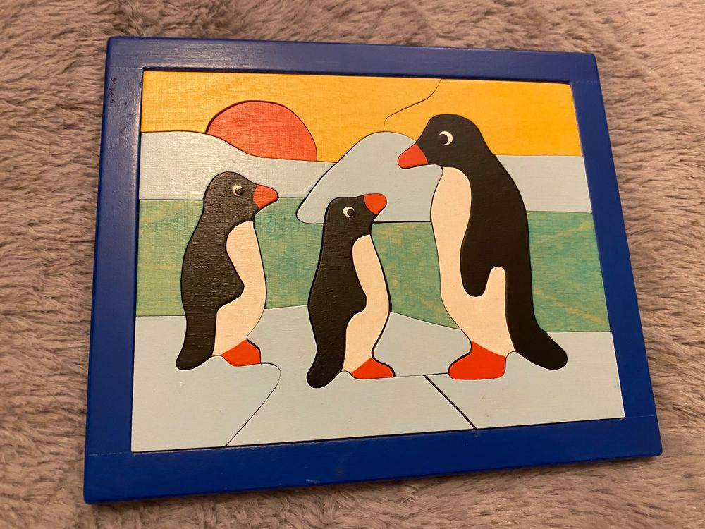 Holzpuzzle Pinguine Pingu 20 Teile Weizenkorn (Gebraucht) in Basel für ...