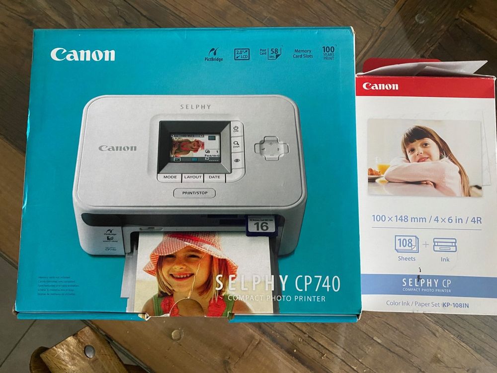 Canon Selphy printer photo + papier à imprimer 50 feuilles (Neu (gemäss Beschreibung)) in ...