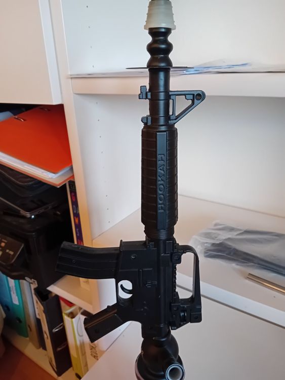 SHISHA NARGILE AK47 GEWEHR PFEIFE RAUCHEN NEU mit ZUBEHÖR (Neu (gemäss ...