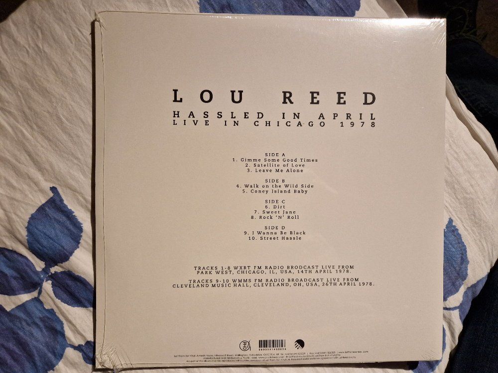Lou Reed – Hassled In April - Live In Chicago 1978 (Neu und ...