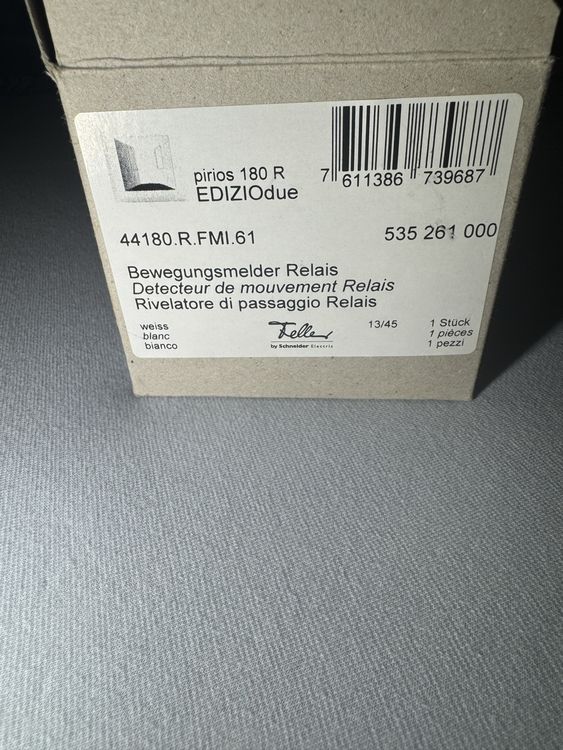 Feller Pirios 180 R Bewegungsmelder Relais - Neuwertig! (Neu (gemäss ...