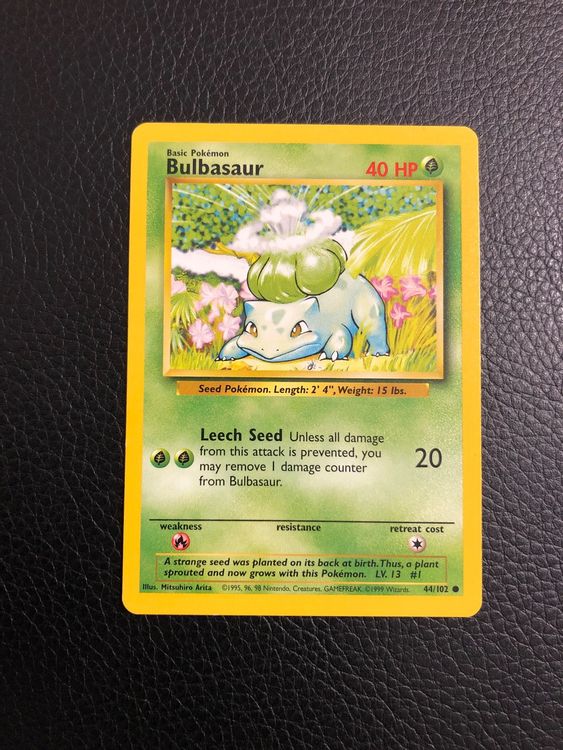 Base Set Bulbasaur 44/102 Ab 1 (Gebraucht) in Paradiso für CHF 2 – mit ...