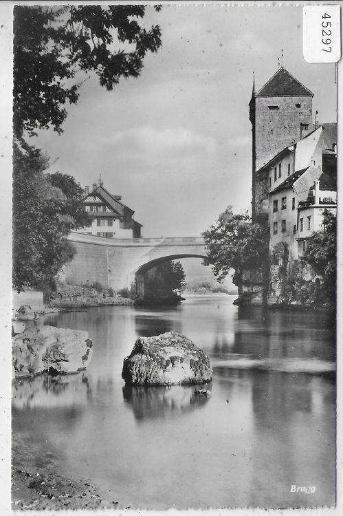 Brugg - Aare mit Brücke (Gebraucht) in Ettingen für CHF 4 – mit Lieferung auf Ricardo kaufen
