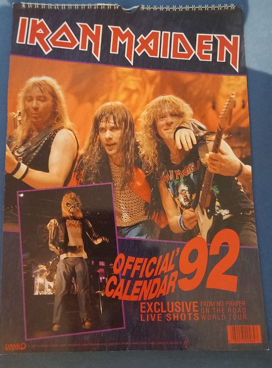 Iron Maiden. Offical Calendar 1992. (Gebraucht) in Ettiswil für CHF 10 ...