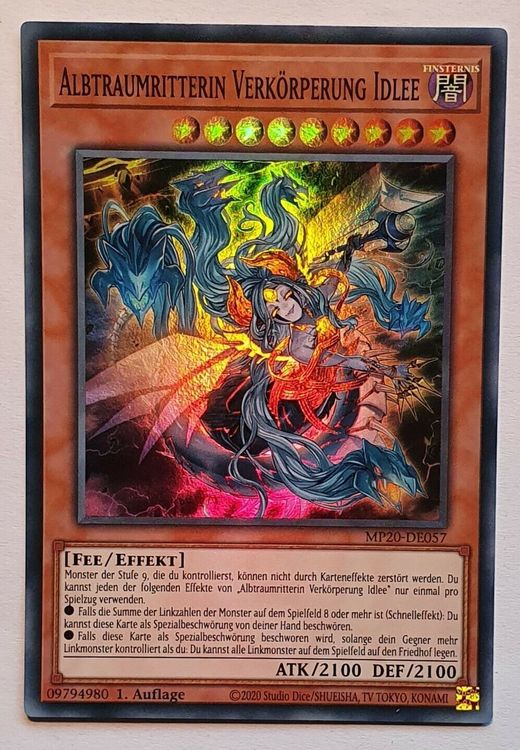 Yugioh Albtraumritterin Verkörperung Idlee MP20-DE057 Super | Kaufen ...