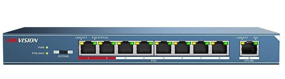 HIKVISION POE-Switch 9-Port DS-3E0109P-E | Kaufen auf Ricardo