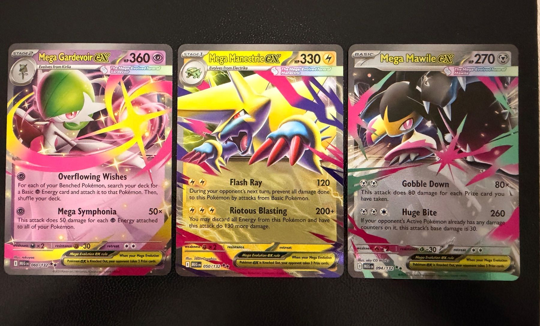Mega Evolution EX Lot Mega Gardevoir, Manetric & Mawile Mint (Neu ...