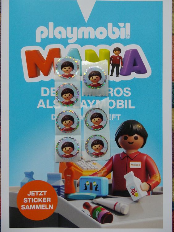 7 Migros Playmobil Mania Sticker (Neu (gemäss Beschreibung)) in Uster ...