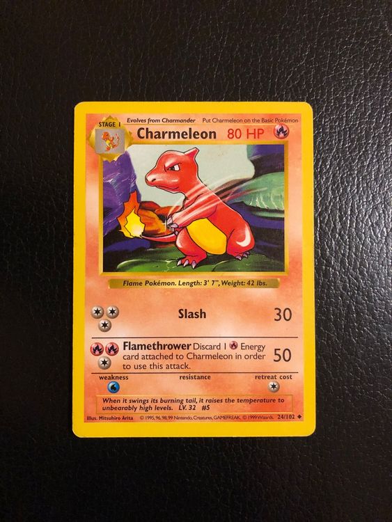 Base Set Shadowless Charmeleon 24/102 Ab 1 (Gebraucht) in Paradiso für ...