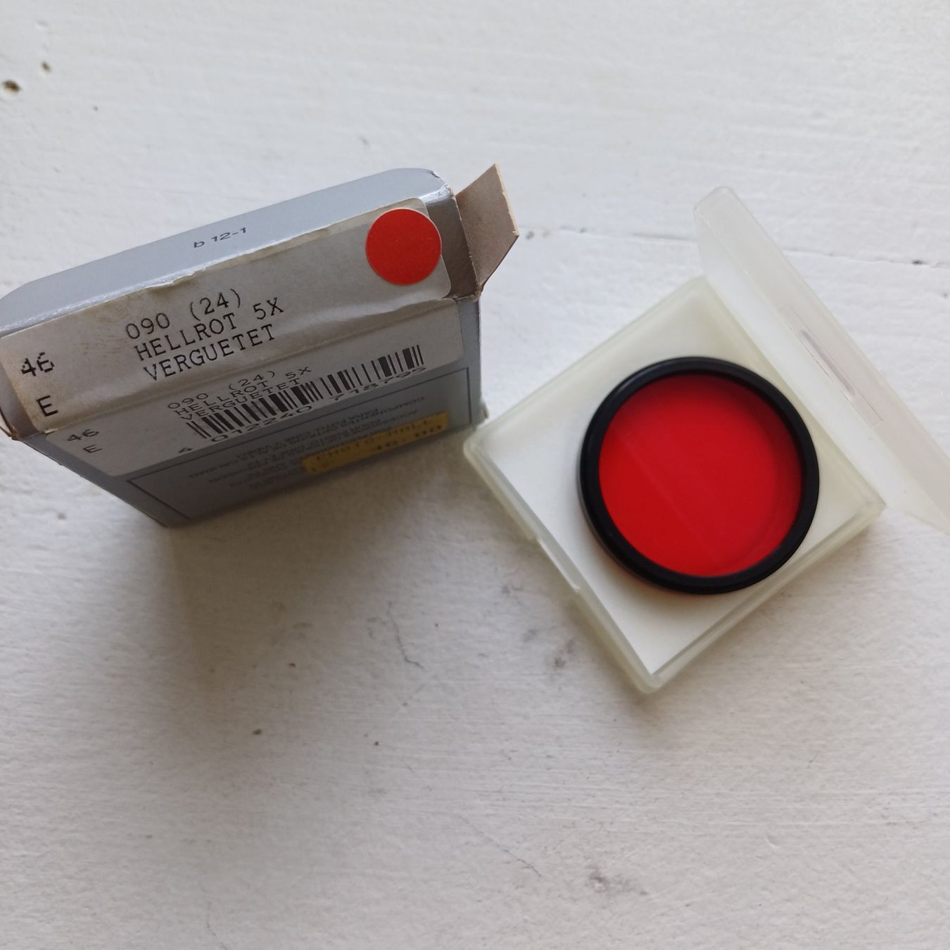 B+W filter Schneider KREUZNACH 46E / 090 (24) / HELLROT 5x (Neuf avec ...