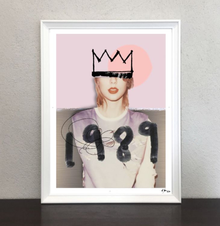 Taylor Swift Pop Art Kunst Crown Urban 1989 Modern Art Krone (Neu ...