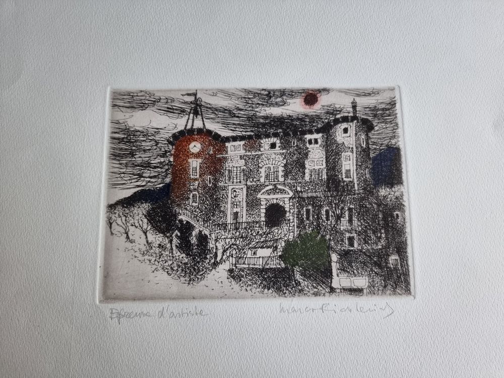 MARCO RICHTERICH RADIERUNG SIGNIERT KÜNSTLERPROBE | Kaufen auf Ricardo