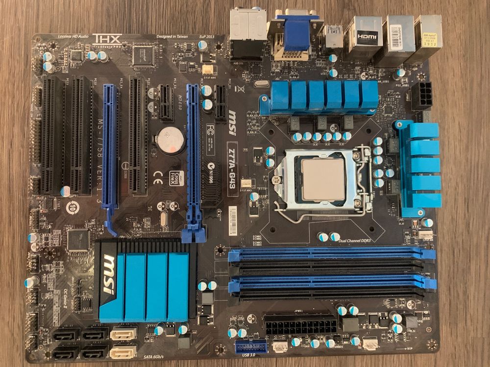 MSI Z77A-G43 motherboard. LGA 1155 socket. (Gebraucht) in für CHF 42 ...