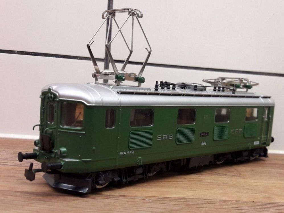 Hag HO DC : CFF locomotive Re 4/4 I verte tilleul Nr 416 (D'occasion) à ...