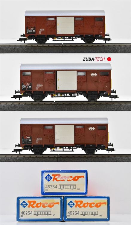 Roco 3x 46254 Güterwagen SBB H0 GS OVP | Kaufen auf Ricardo