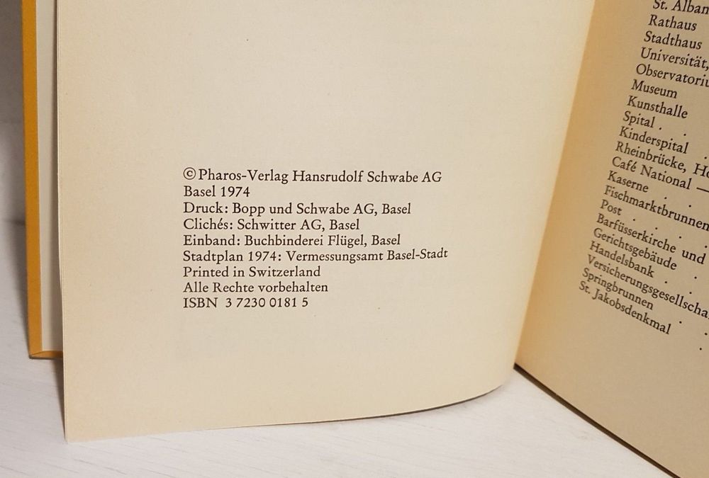 Basel vor 100 Jahren mit Stadtplan 1874 (Gebraucht) in Basel für CHF 15 – mit Lieferung auf ...